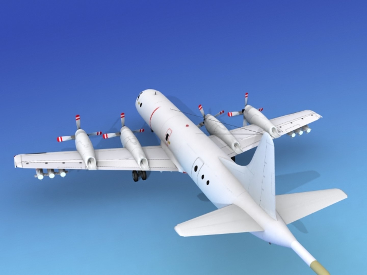 3d Orion Lockheed P-3 Model