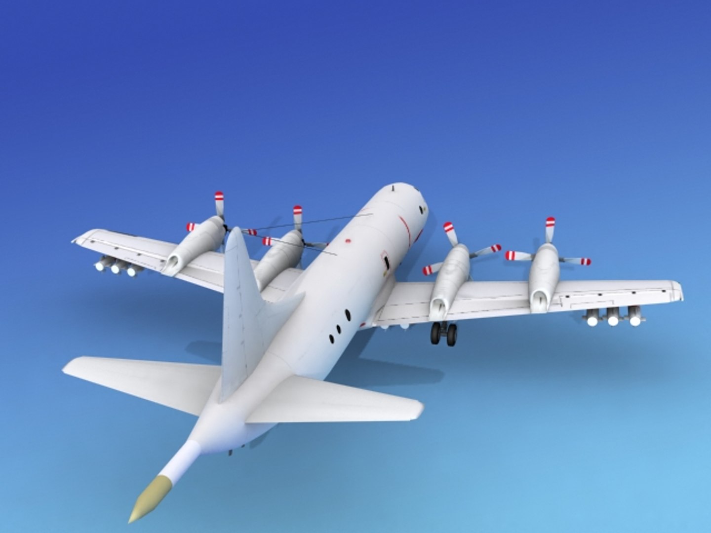 3d Orion Lockheed P-3 Model