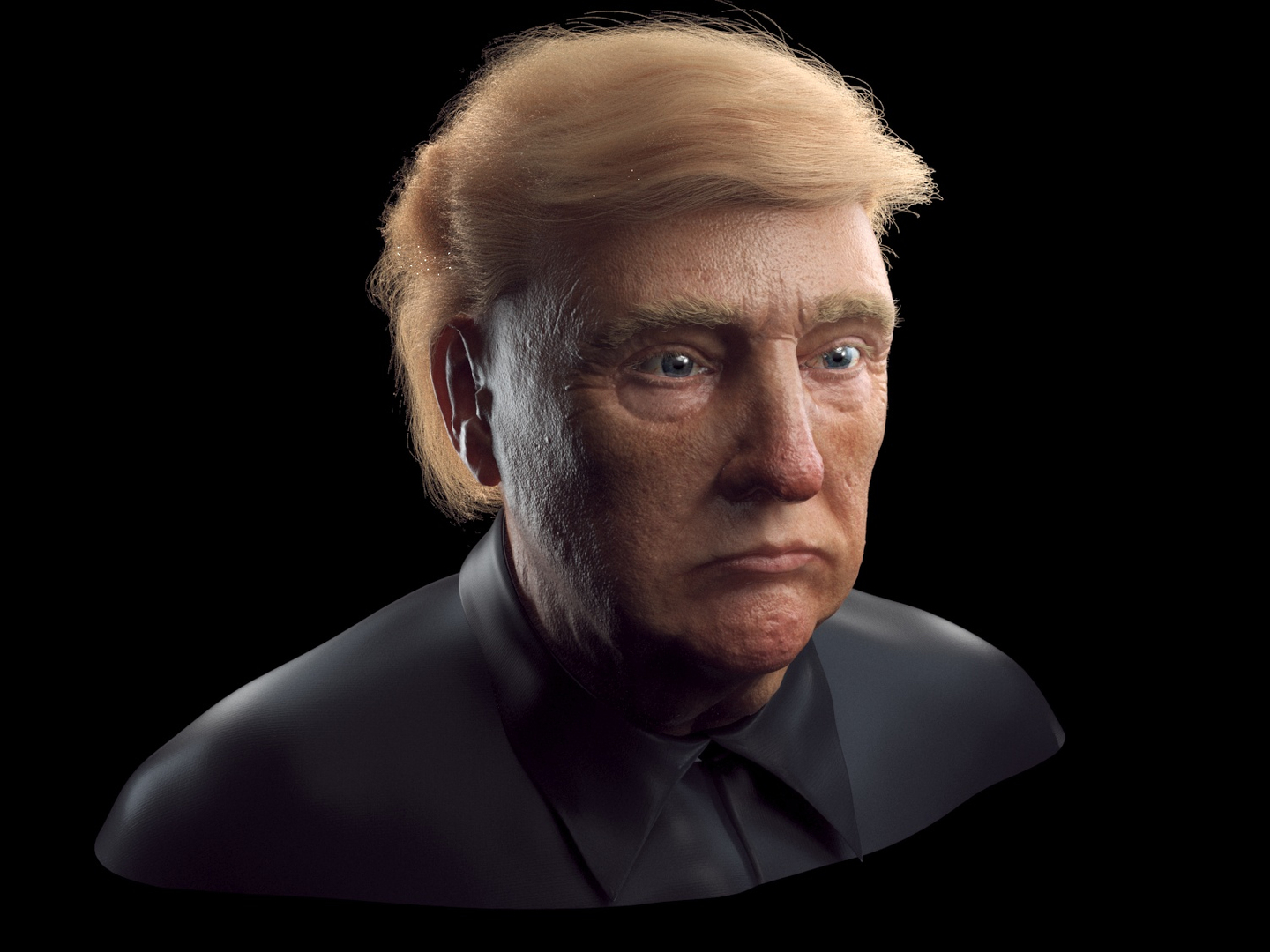 3D Head Donald Trump - TurboSquid 1355854