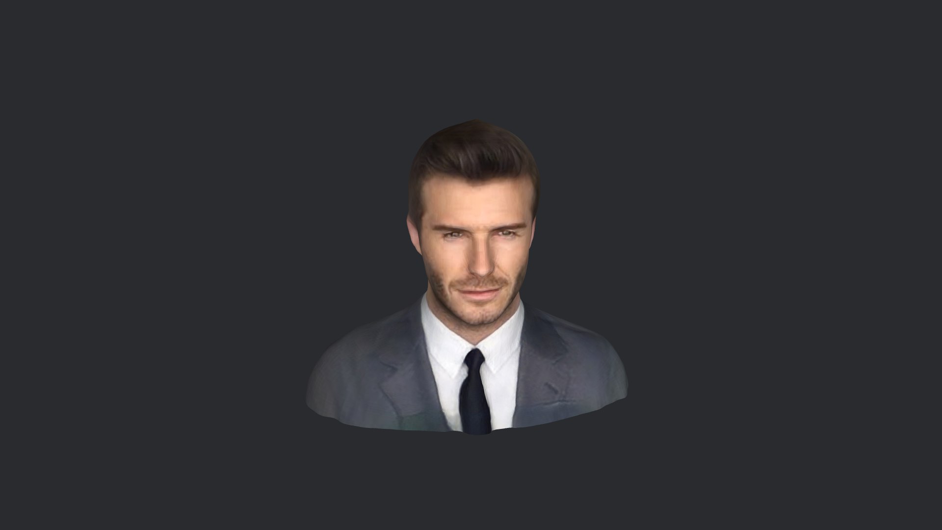David Beckham Realistic Bust Head Ready 3d Model 3D Model - TurboSquid ...