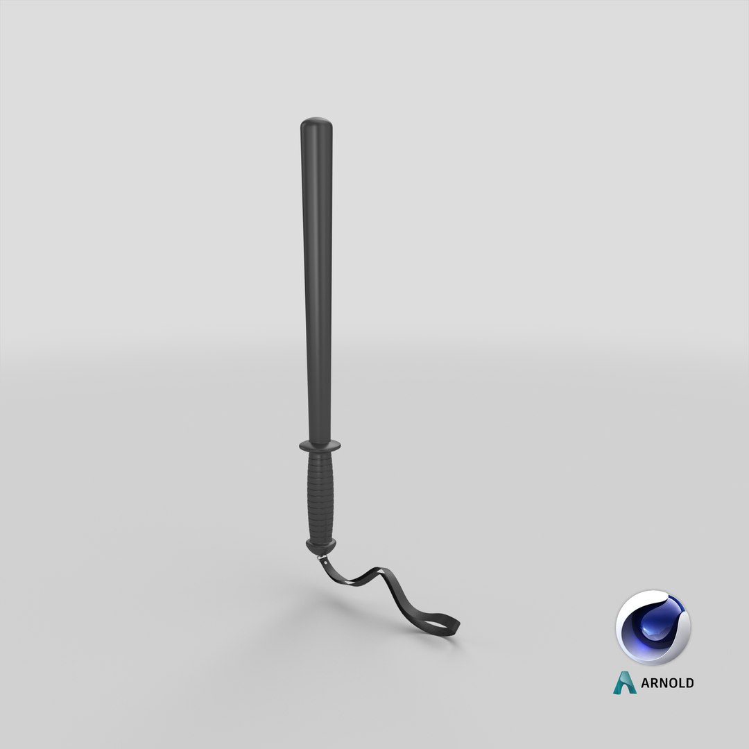 Police Baton 02 3D Model - TurboSquid 1866608