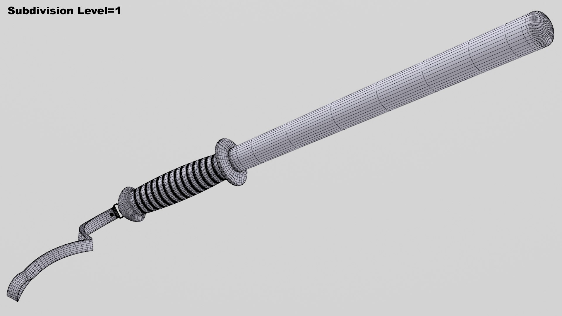 Police Baton 02 3D Model - TurboSquid 1866608