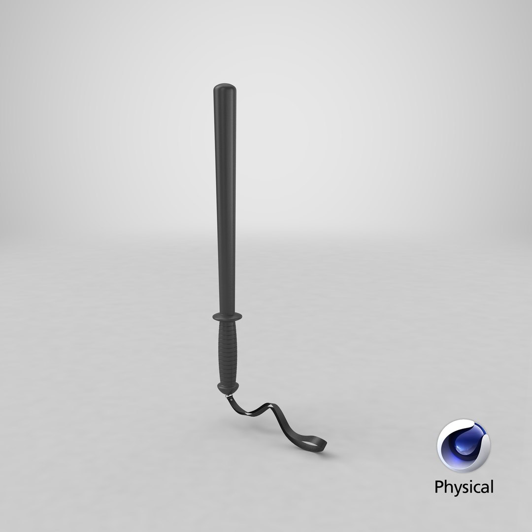 Police Baton 02 3D Model - TurboSquid 1866608