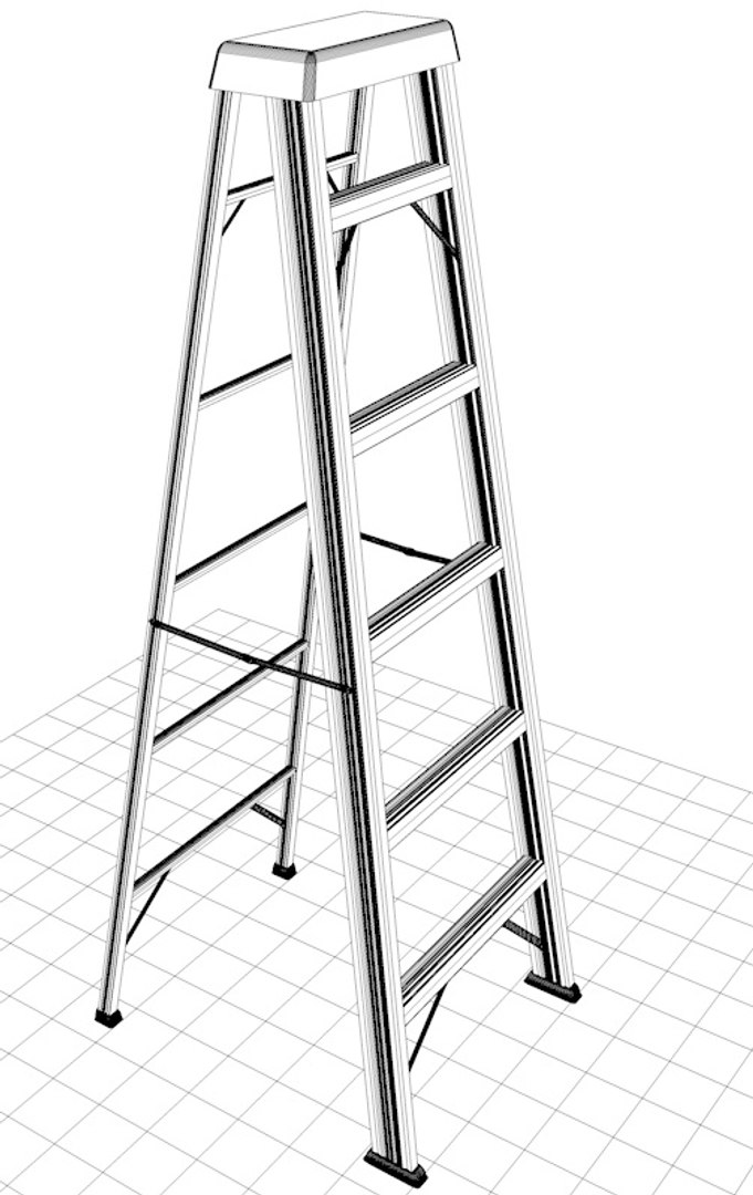 Step Ladder 3d Model