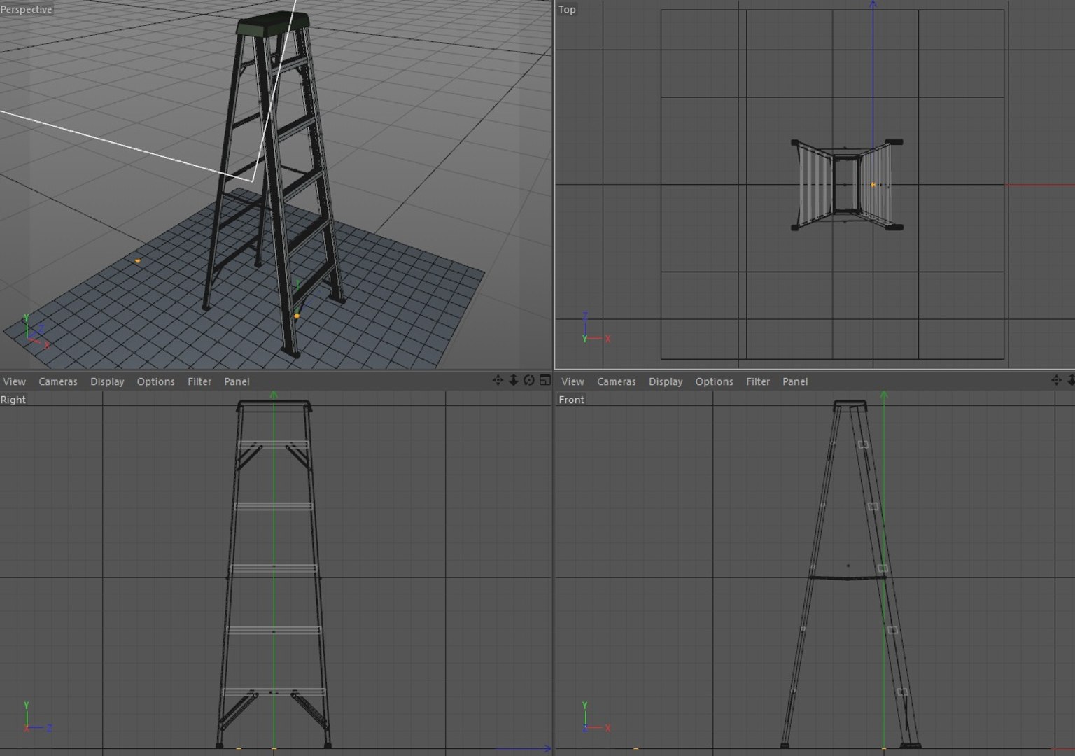 Step Ladder 3d Model