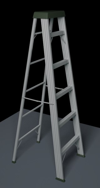 step ladder 3d model