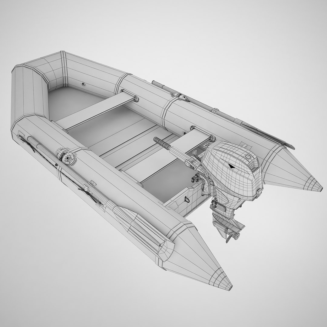 3d Boat Inflatable Model