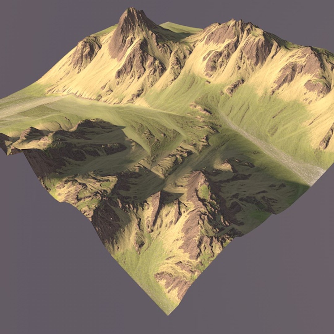 3dsmax Mountain Maps Terrain