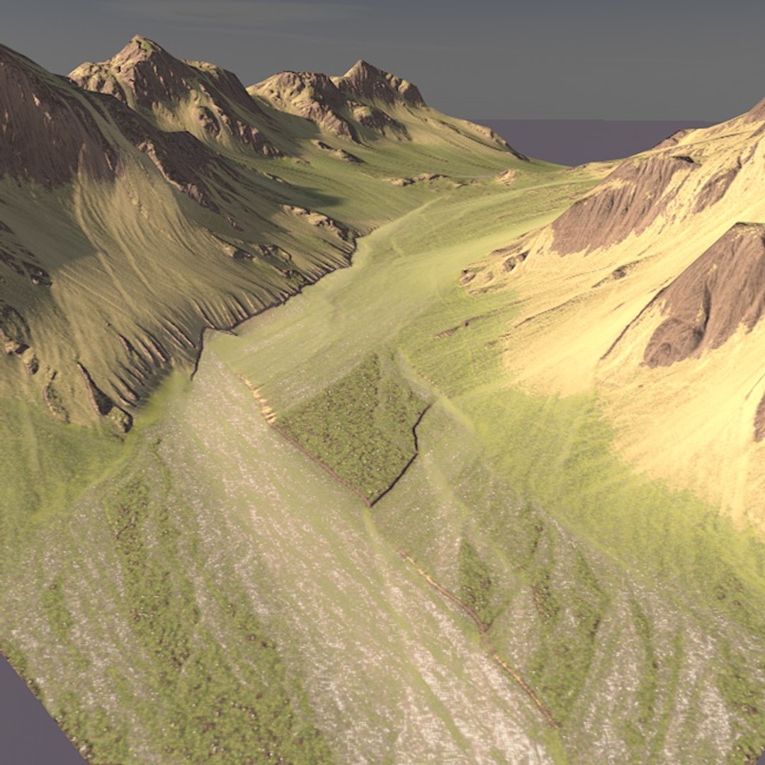 3dsmax Mountain Maps Terrain