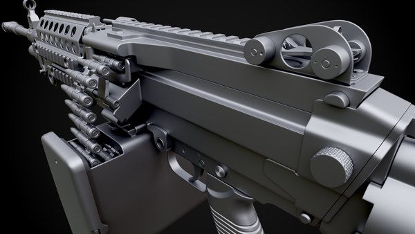 Machine gun custom model - TurboSquid 1679143