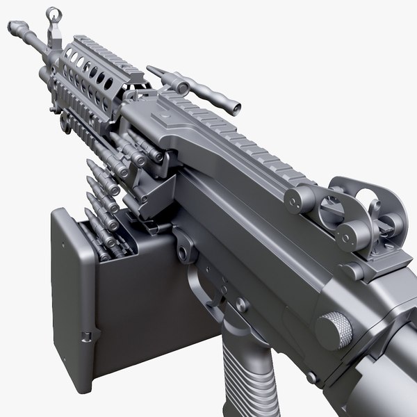 Machine gun custom model - TurboSquid 1679143