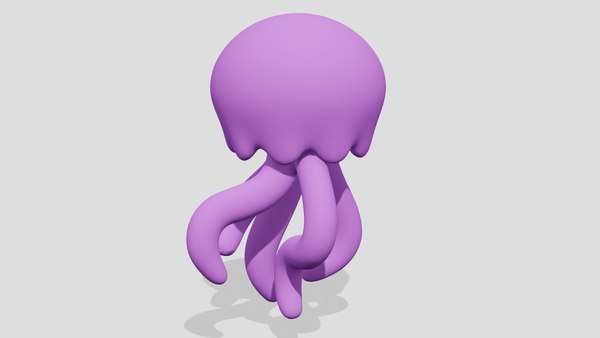 modelo 3d medusa lila - TurboSquid 2089620