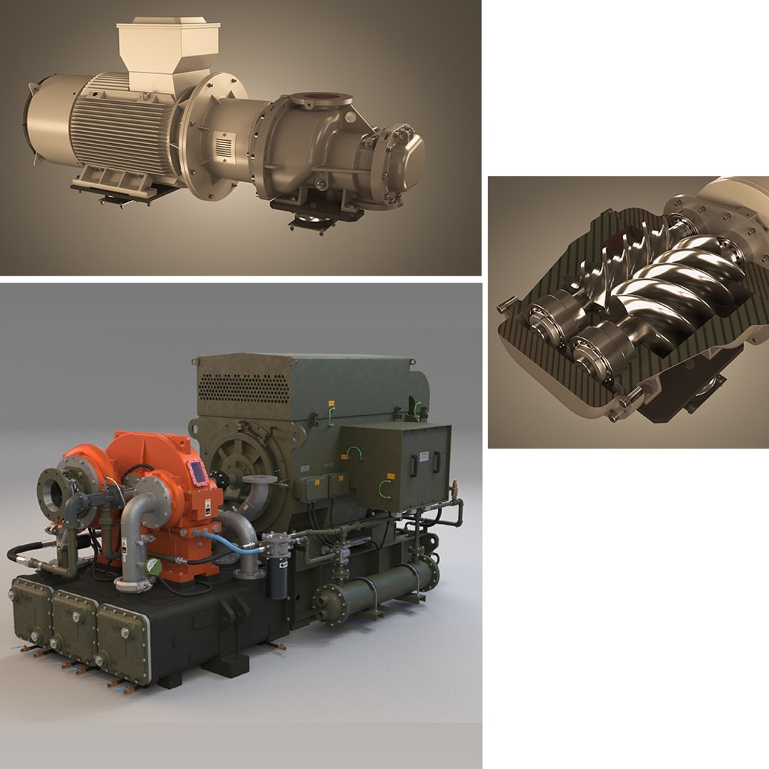 Compressor 3D Model Pack 3D Model - TurboSquid 2382399