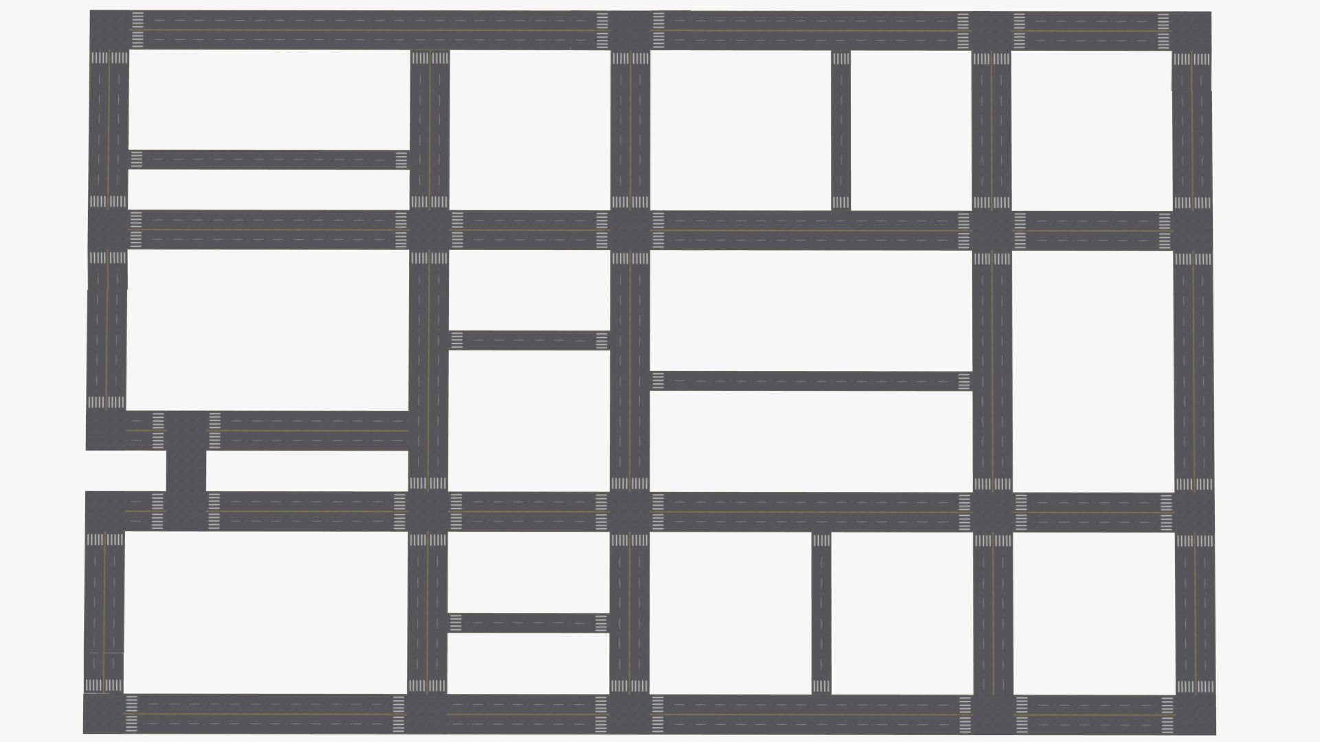 City Roads Construction Kit 3d 3ds