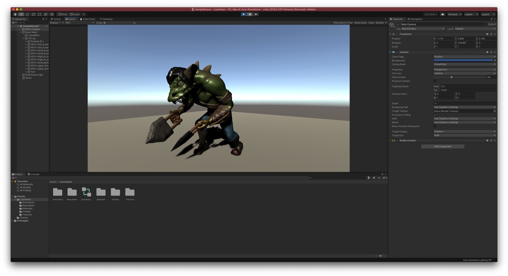 Character Lizardman Model - TurboSquid 1711955