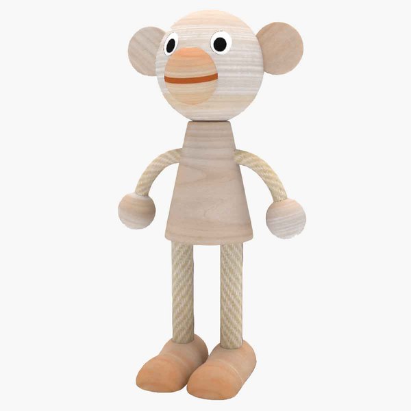Wooden character 3D model - TurboSquid 1622780