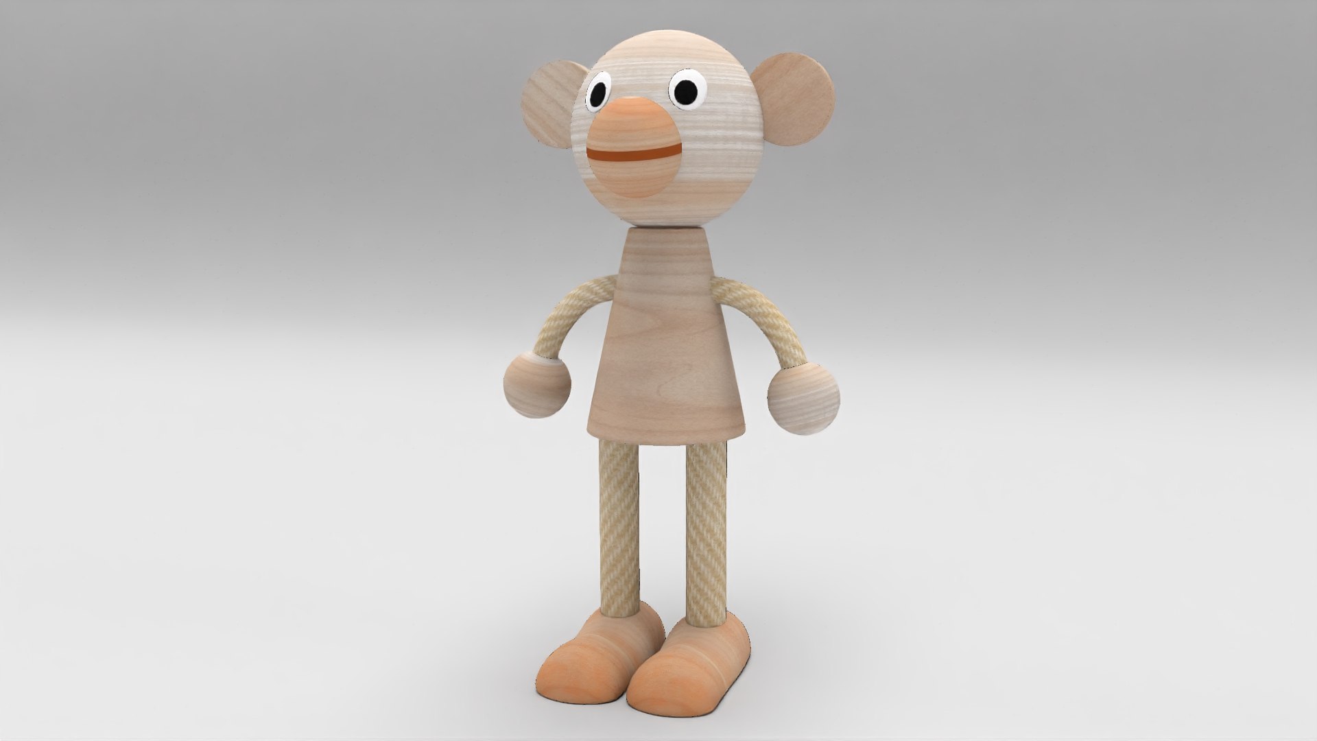 Wooden character 3D model - TurboSquid 1622780