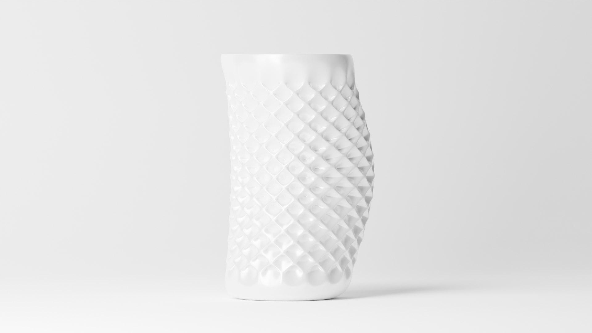 3D Realistic White Ceramic Vase With Futuristic Style - TurboSquid 2216416