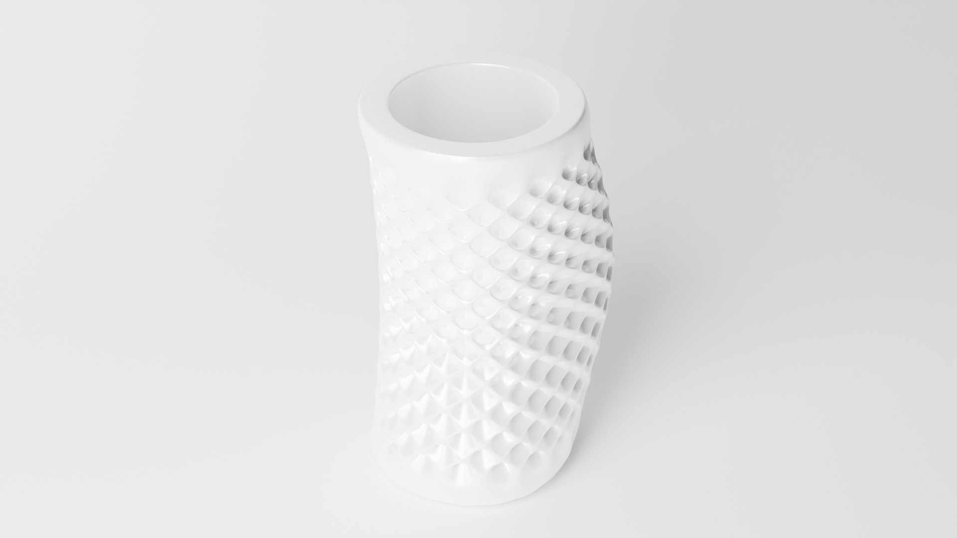 3D Realistic White Ceramic Vase With Futuristic Style - TurboSquid 2216416
