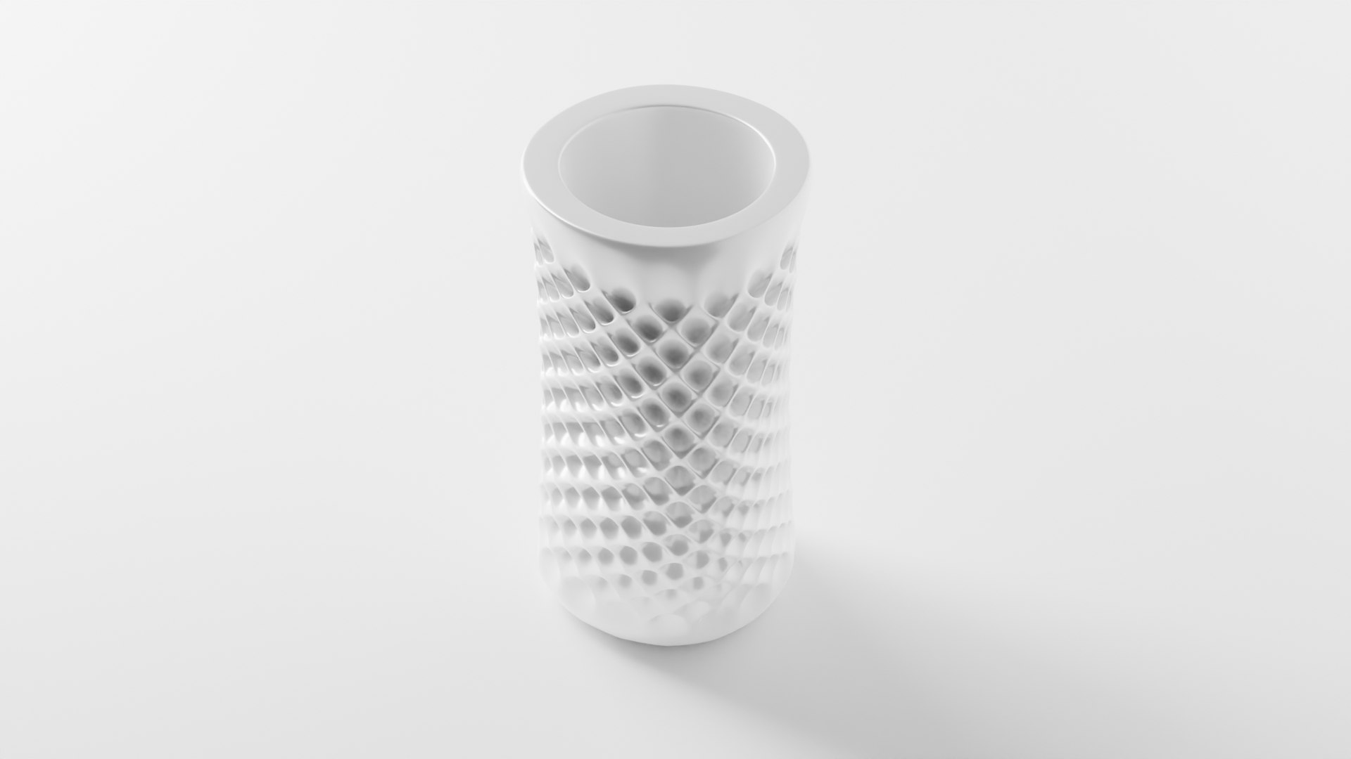 3D Realistic White Ceramic Vase With Futuristic Style - TurboSquid 2216416
