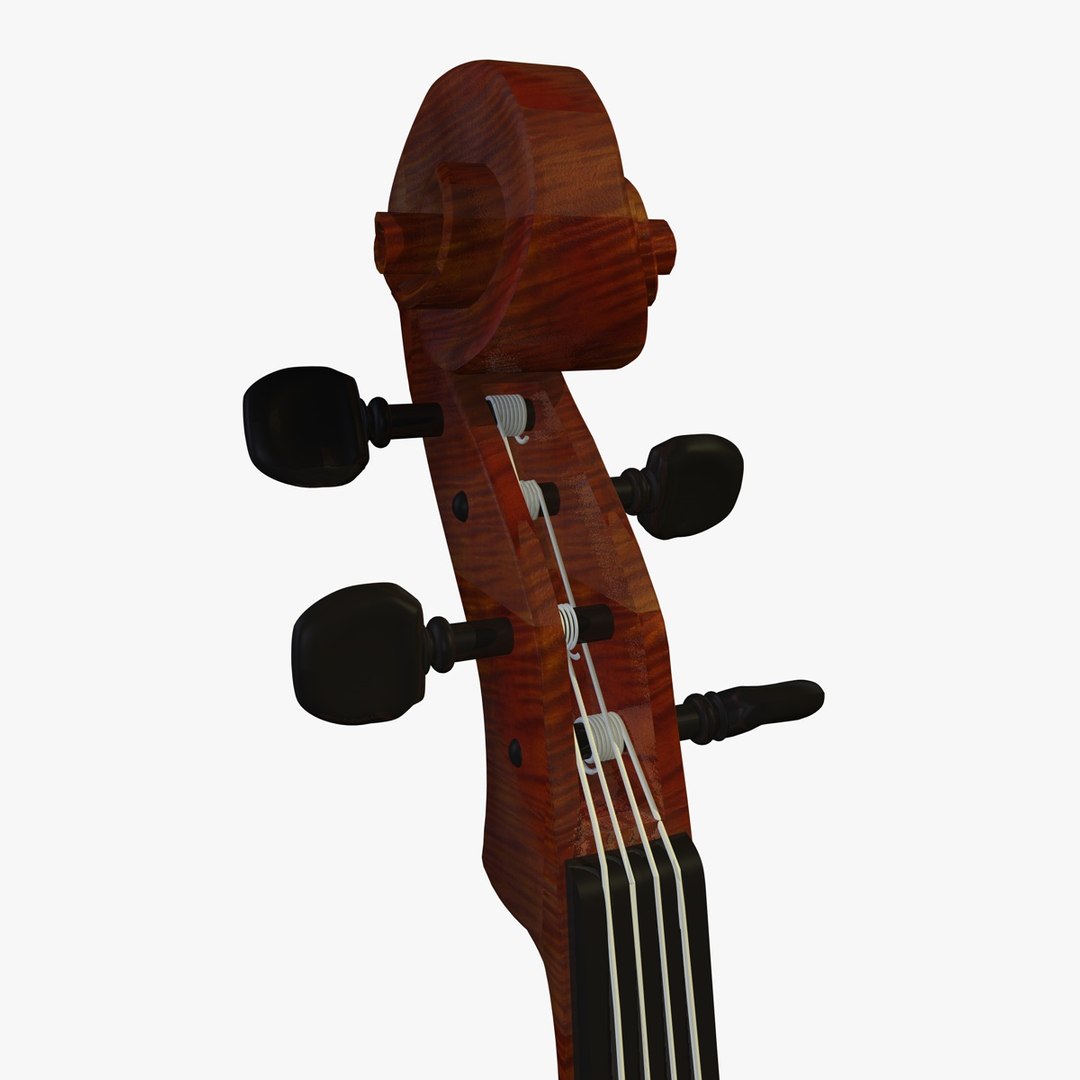 3d Glossy Cello Musical Instrument