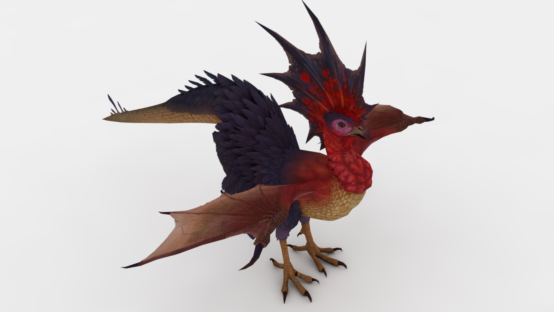 3D 2in1 Cockatrice Rigged And Animated - TurboSquid 2348414