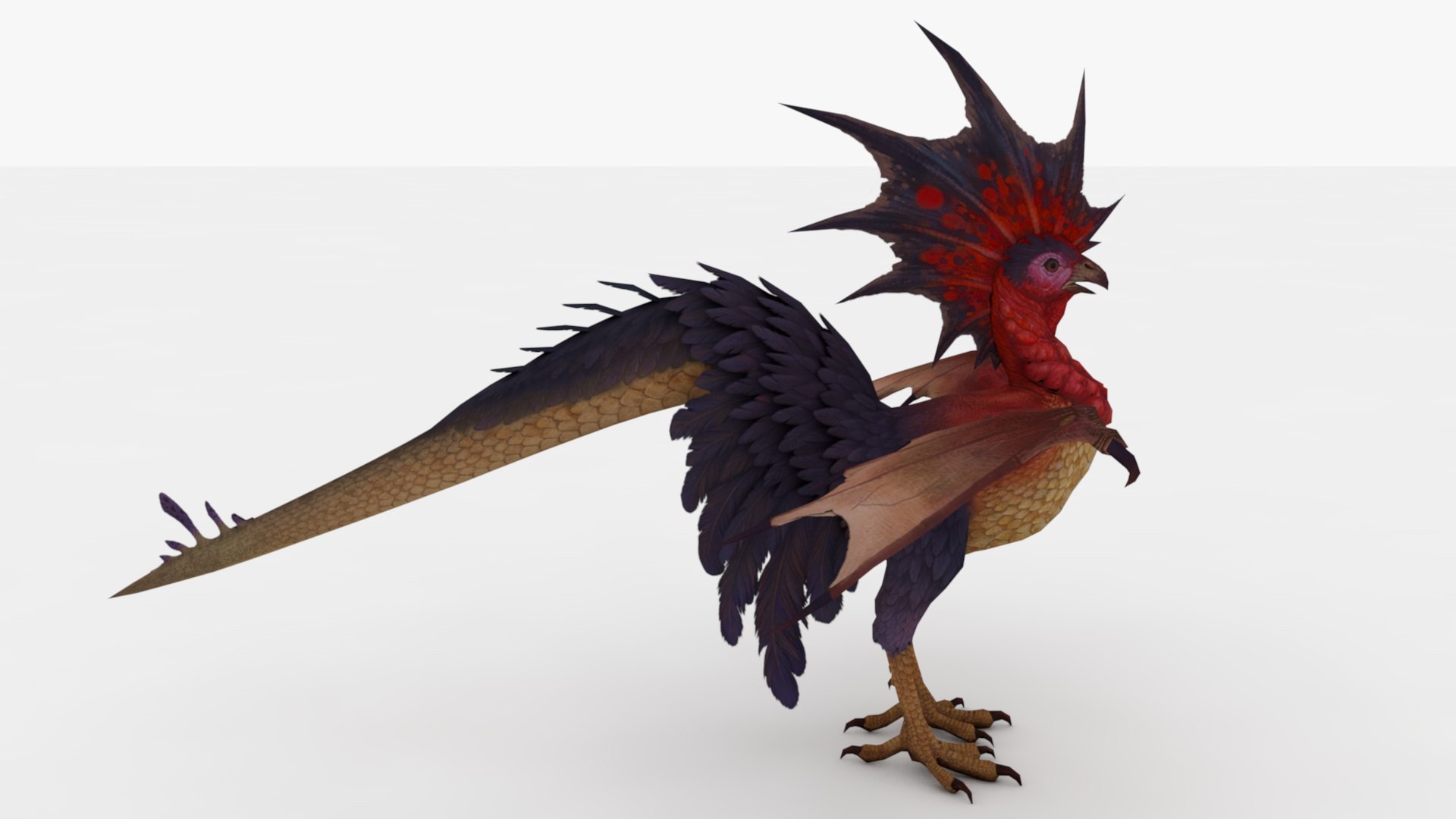 3D 2in1 Cockatrice Rigged And Animated - TurboSquid 2348414