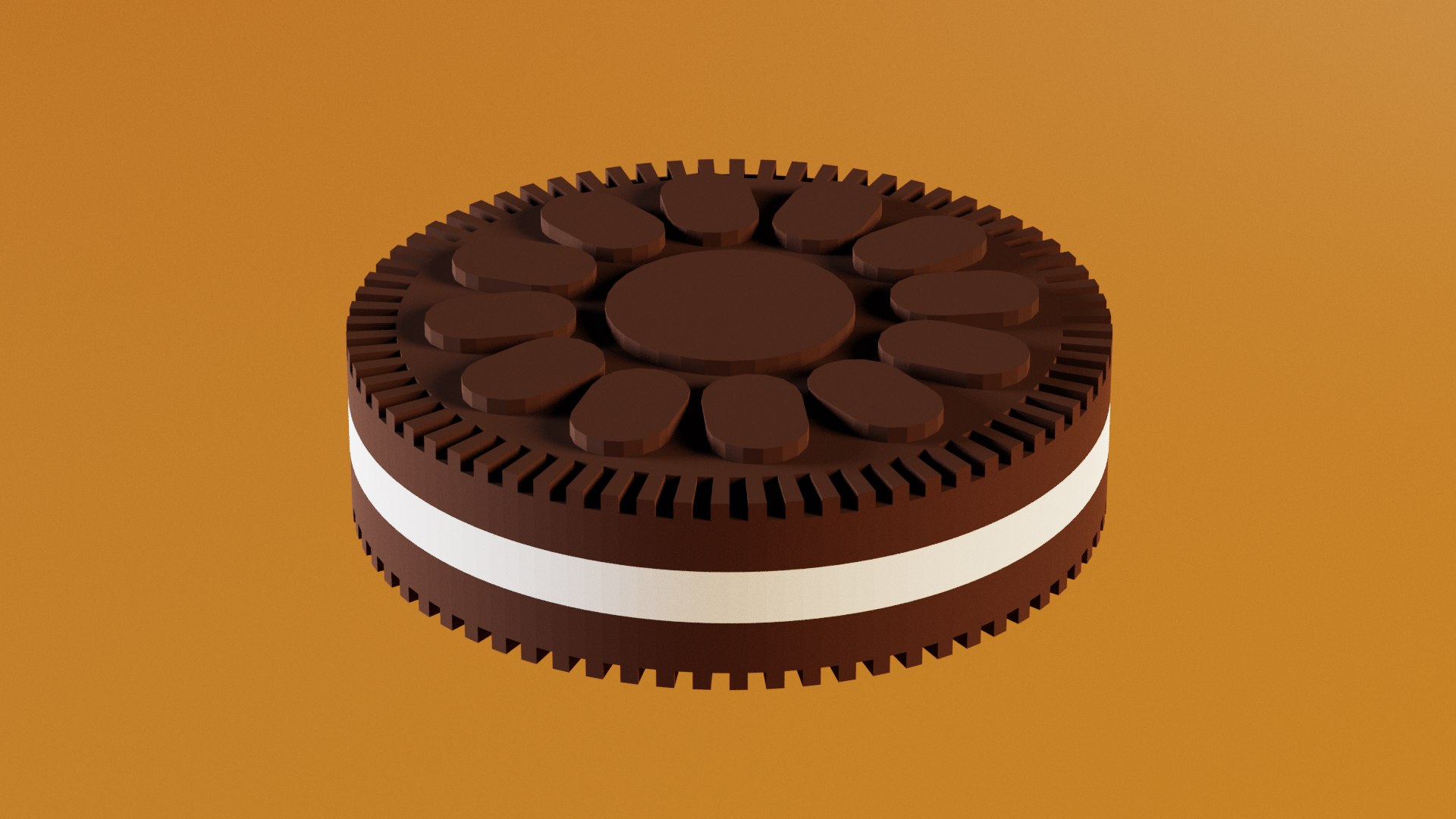 Oreo Style Cookie 3D Model - TurboSquid 1830224