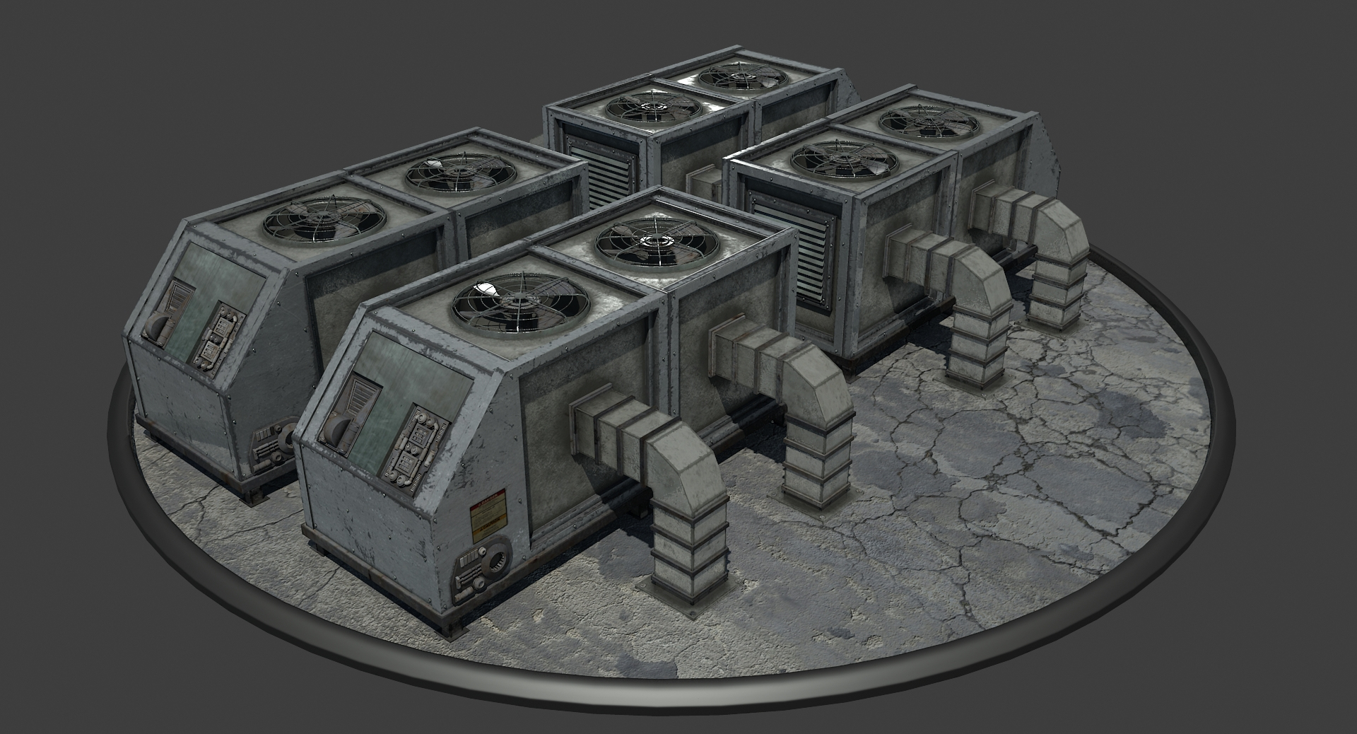 Futuristic Ventilation 3D Sci Fi Air Vent Collection TurboSquid