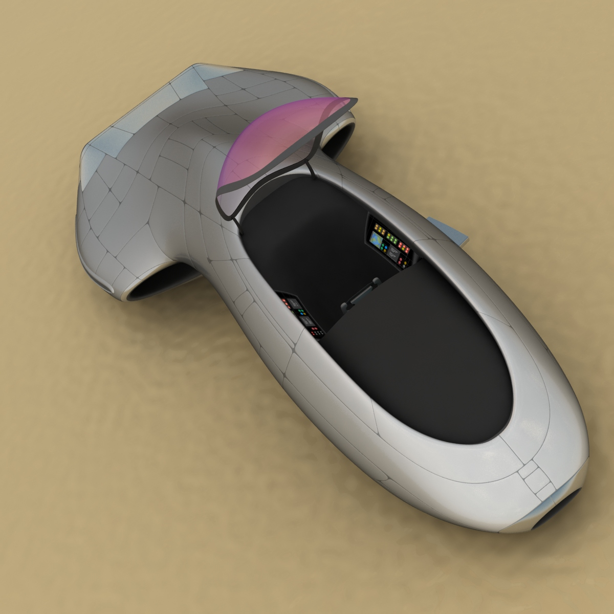3d tomahawk hover vehicle car model