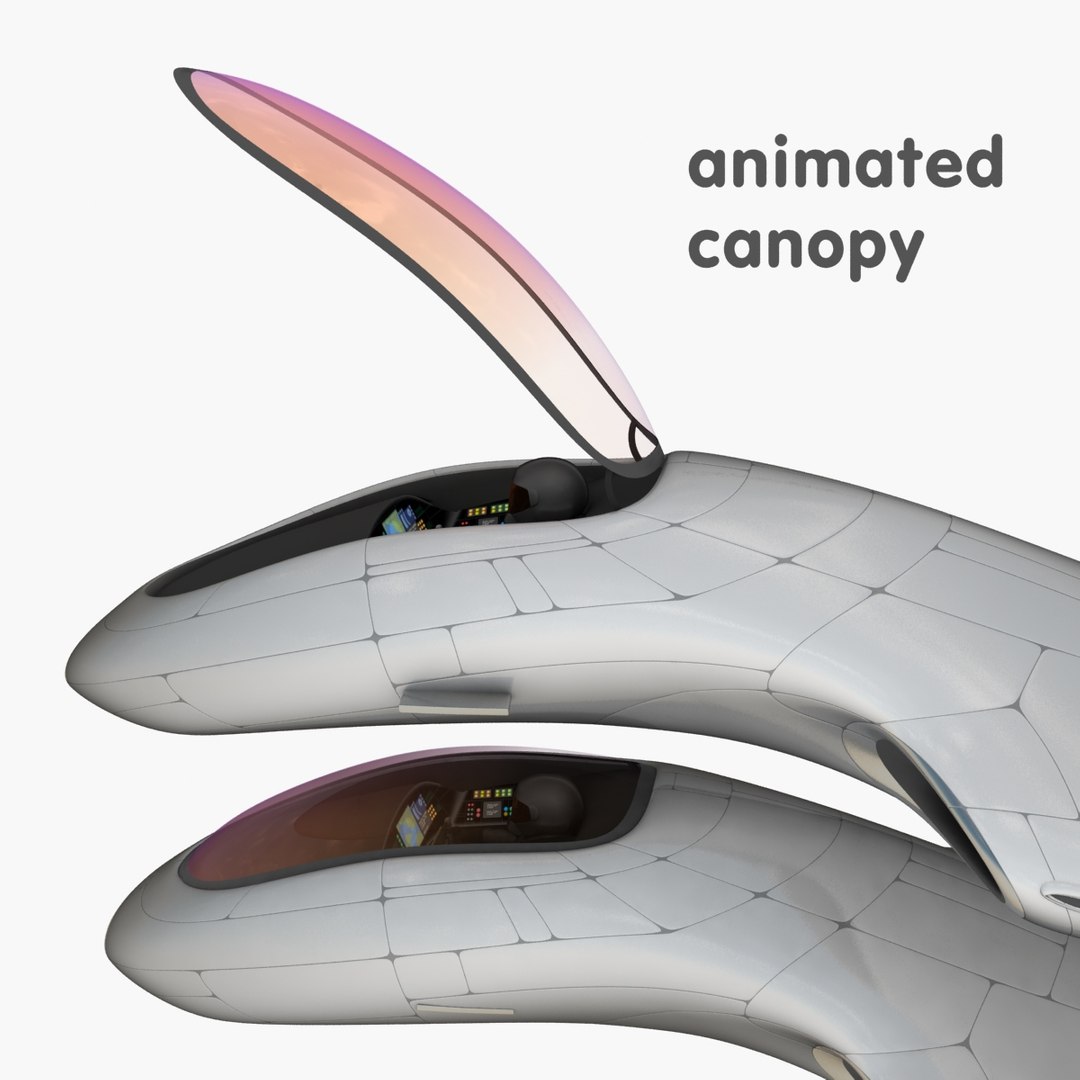 3d Tomahawk Hover Vehicle Car Model