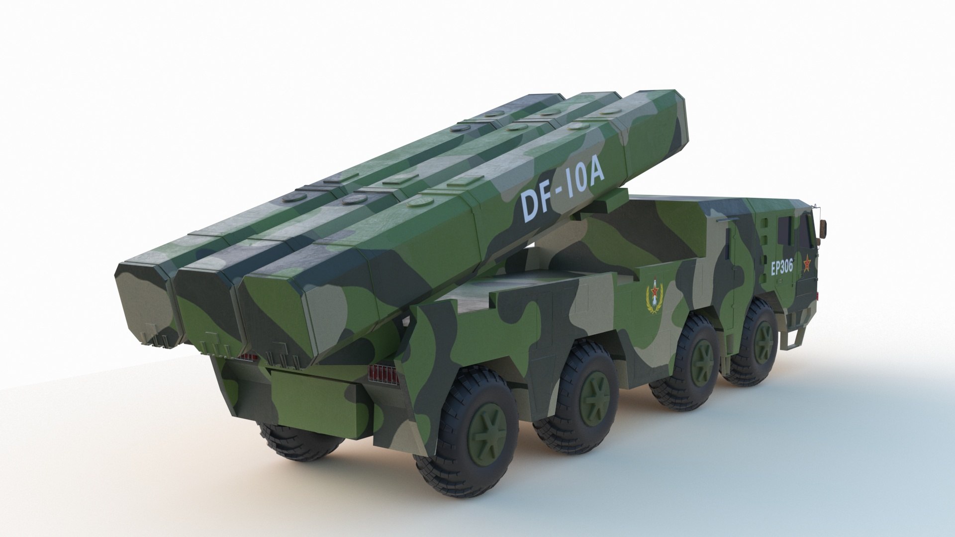 3D Chinese DF-10A Cruise Missile Model - TurboSquid 2451379