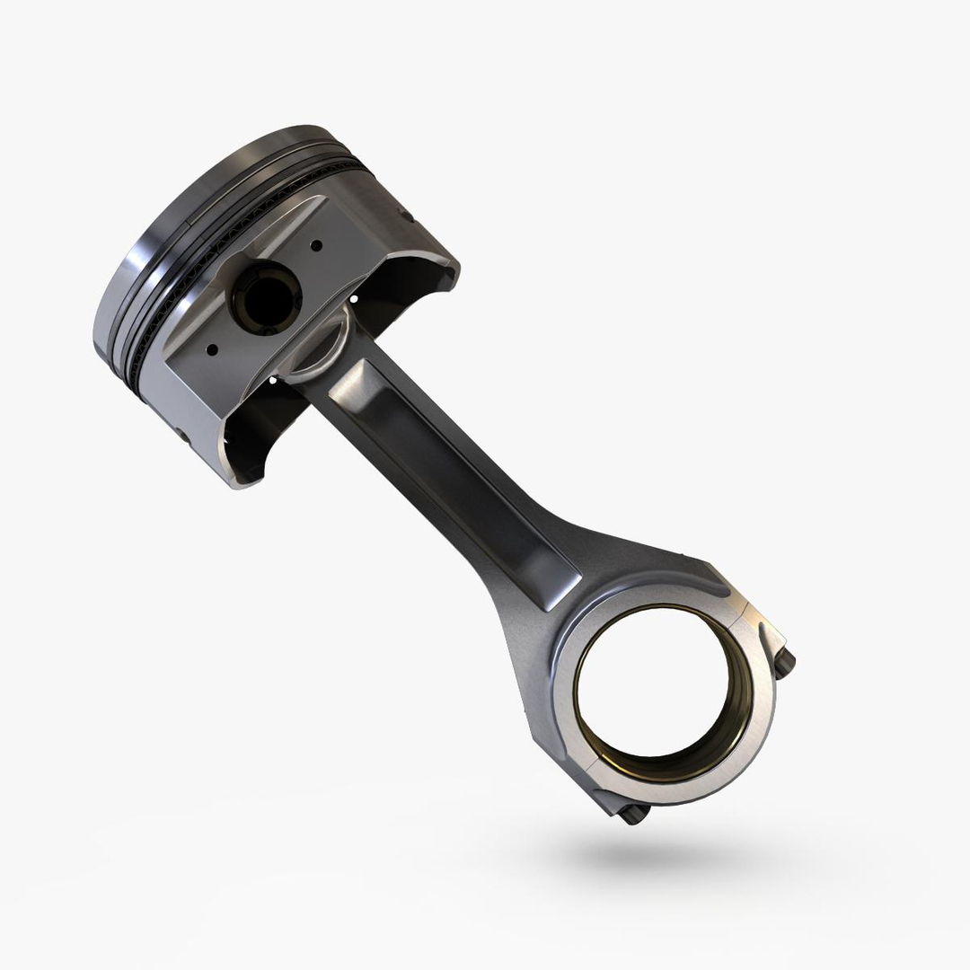3d Model Of Piston Assembly