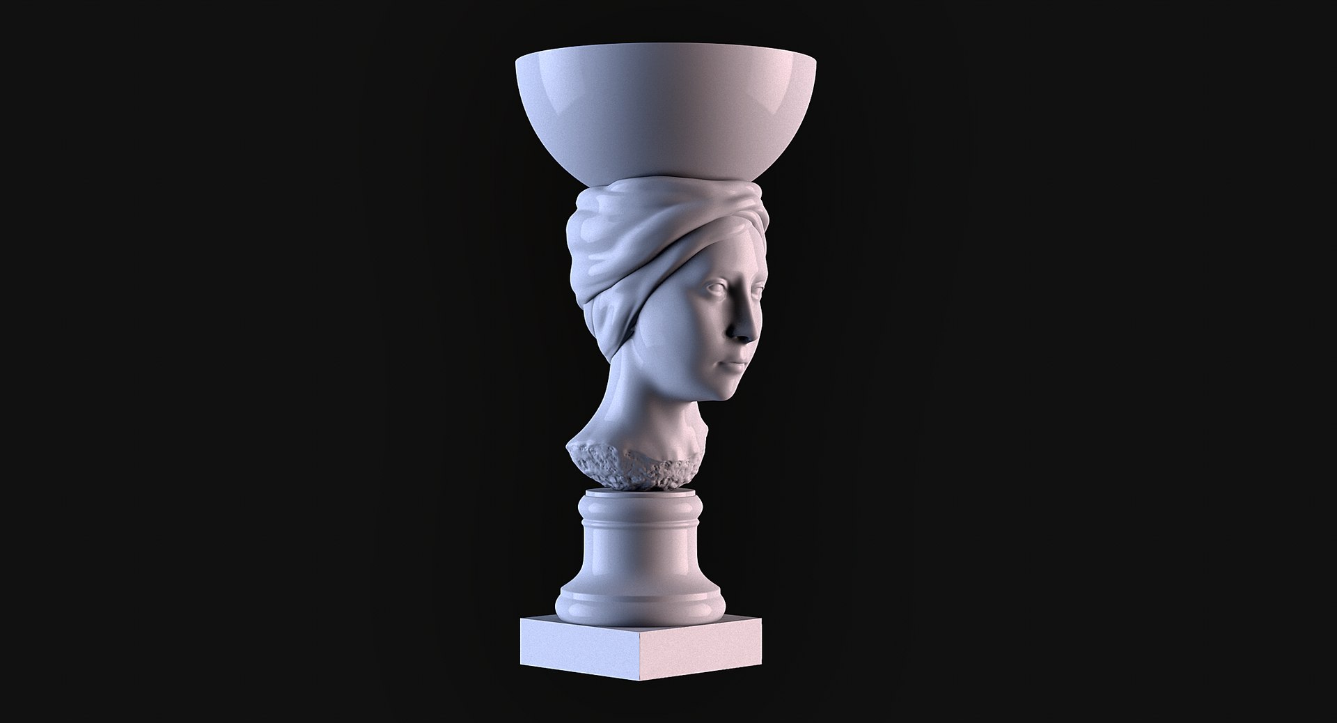 3D Head Statue Model - TurboSquid 2077260