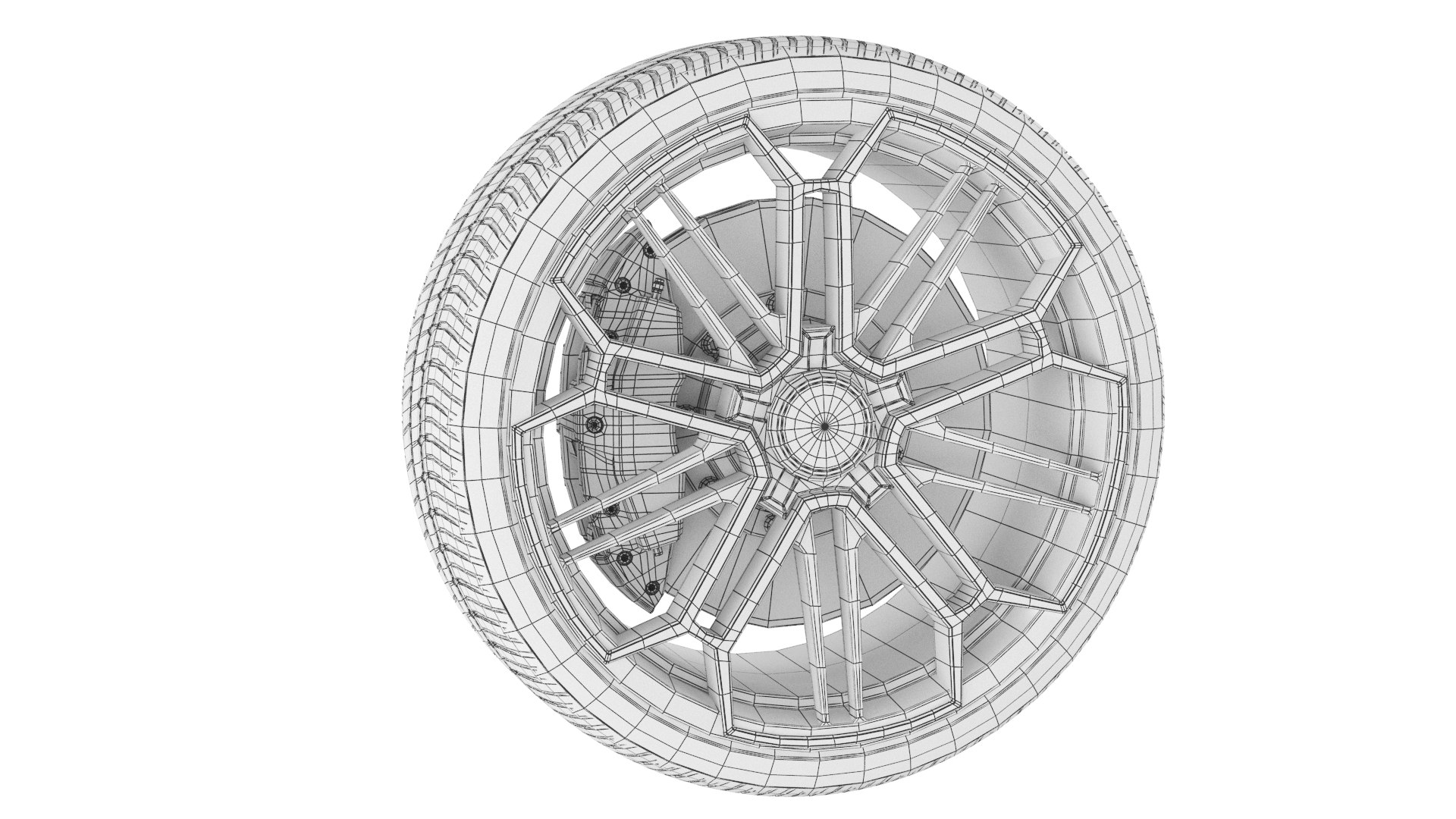 3D Sports Car Wheel - TurboSquid 2347878
