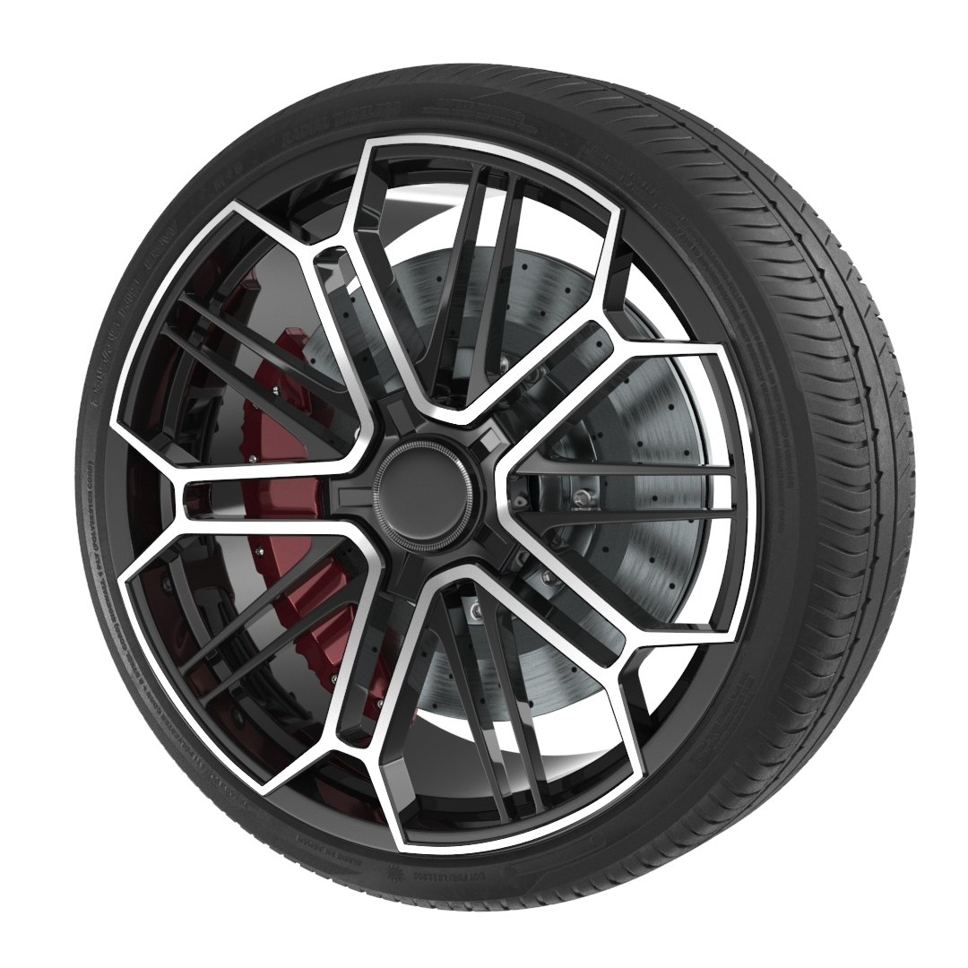 3D Sports Car Wheel - TurboSquid 2347878