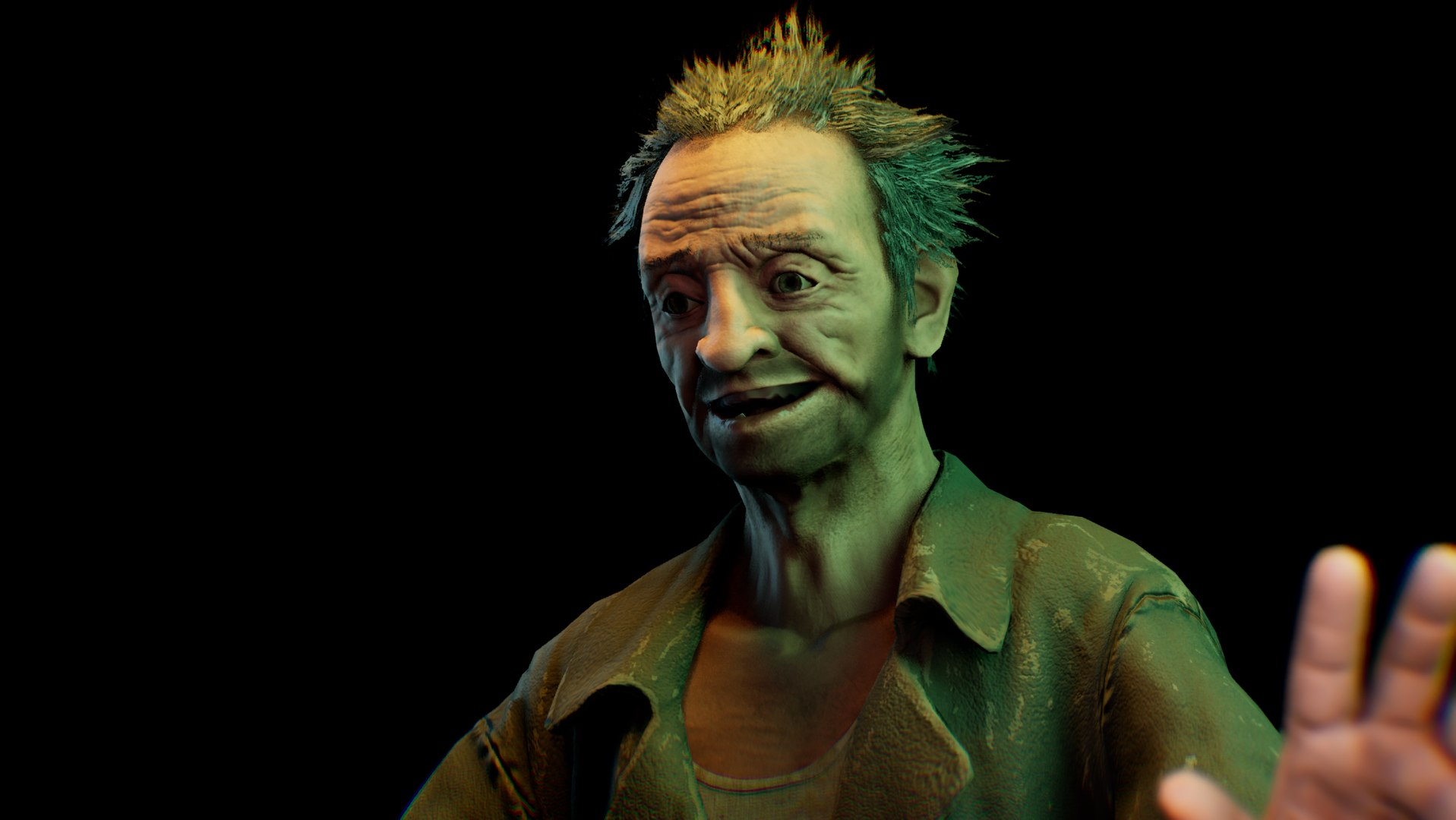 Crazy Old Man 3D - TurboSquid 2258478