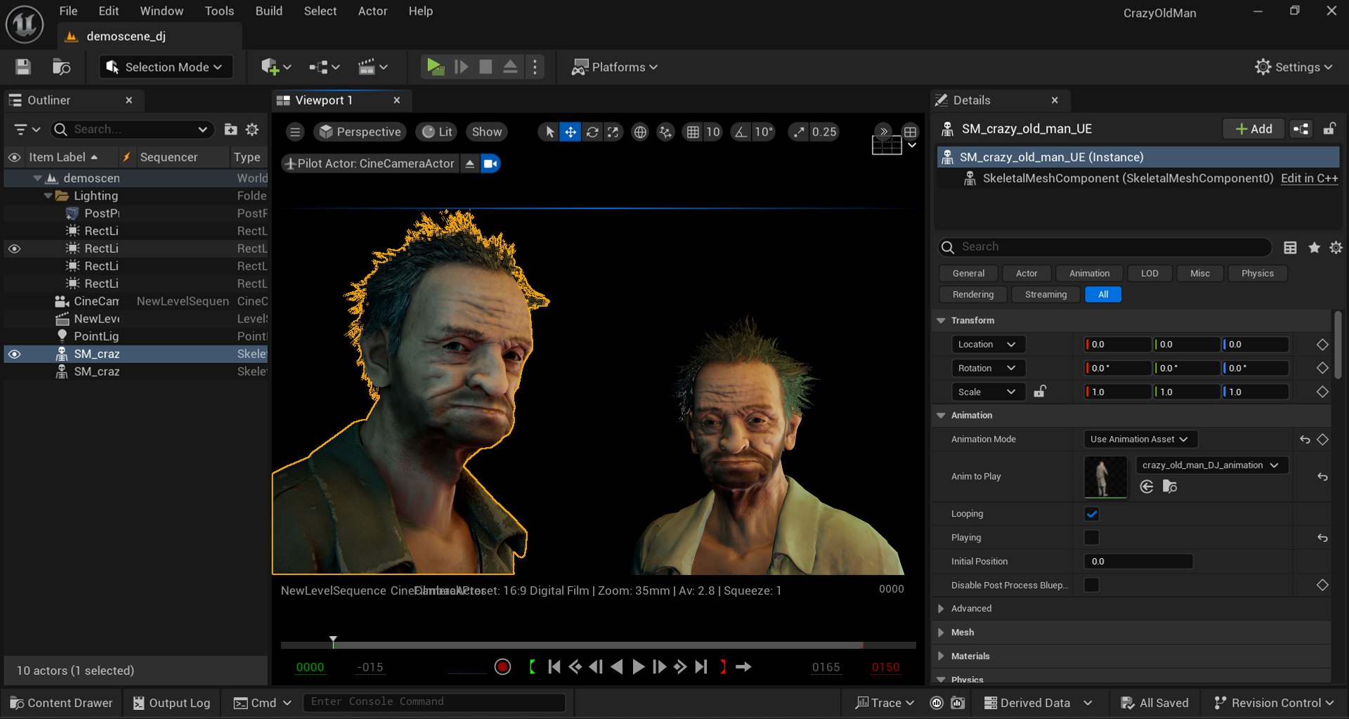Crazy Old Man 3D - TurboSquid 2258478
