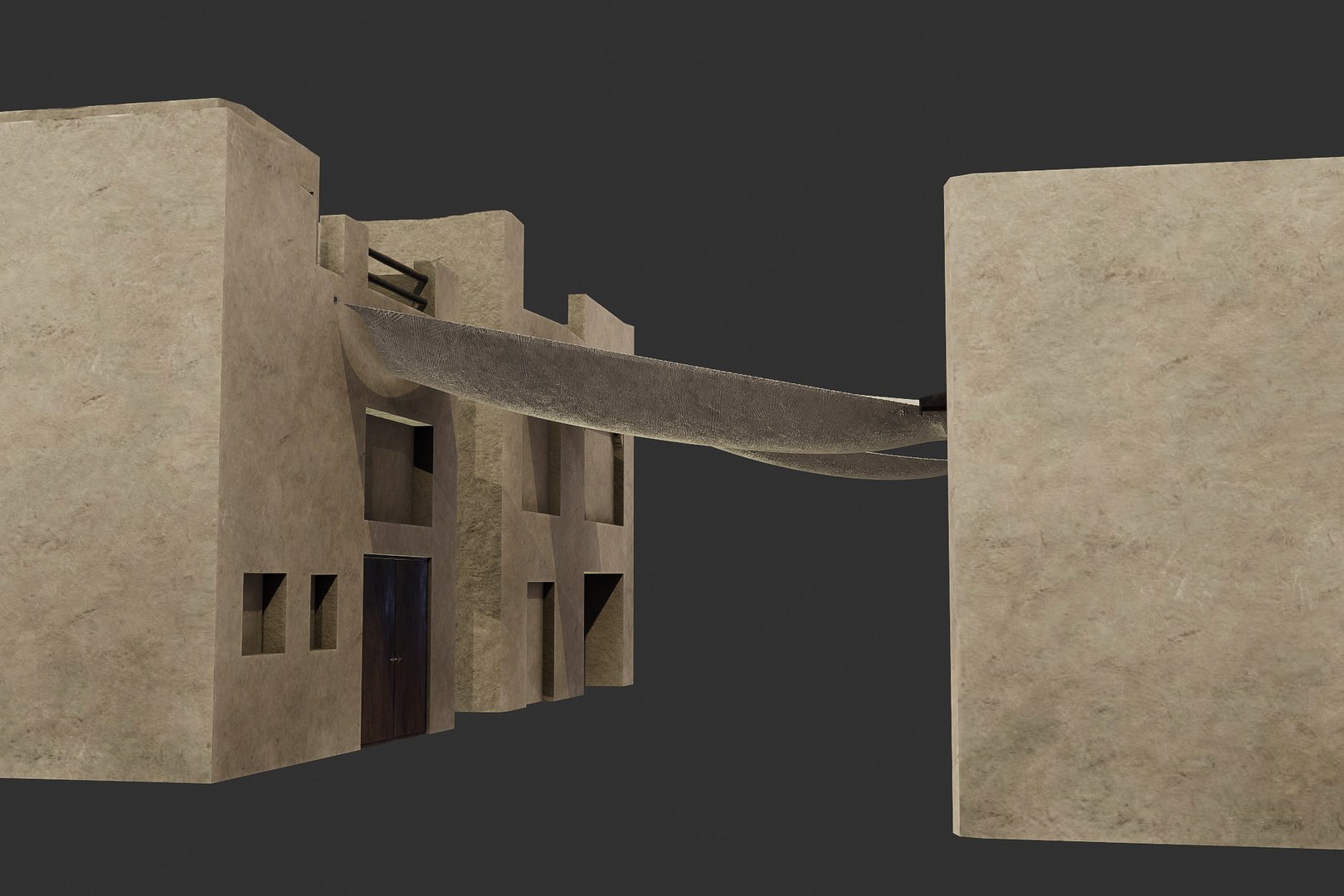 3 Lowpoly Arabian Middle East Building Model - TurboSquid 2068375