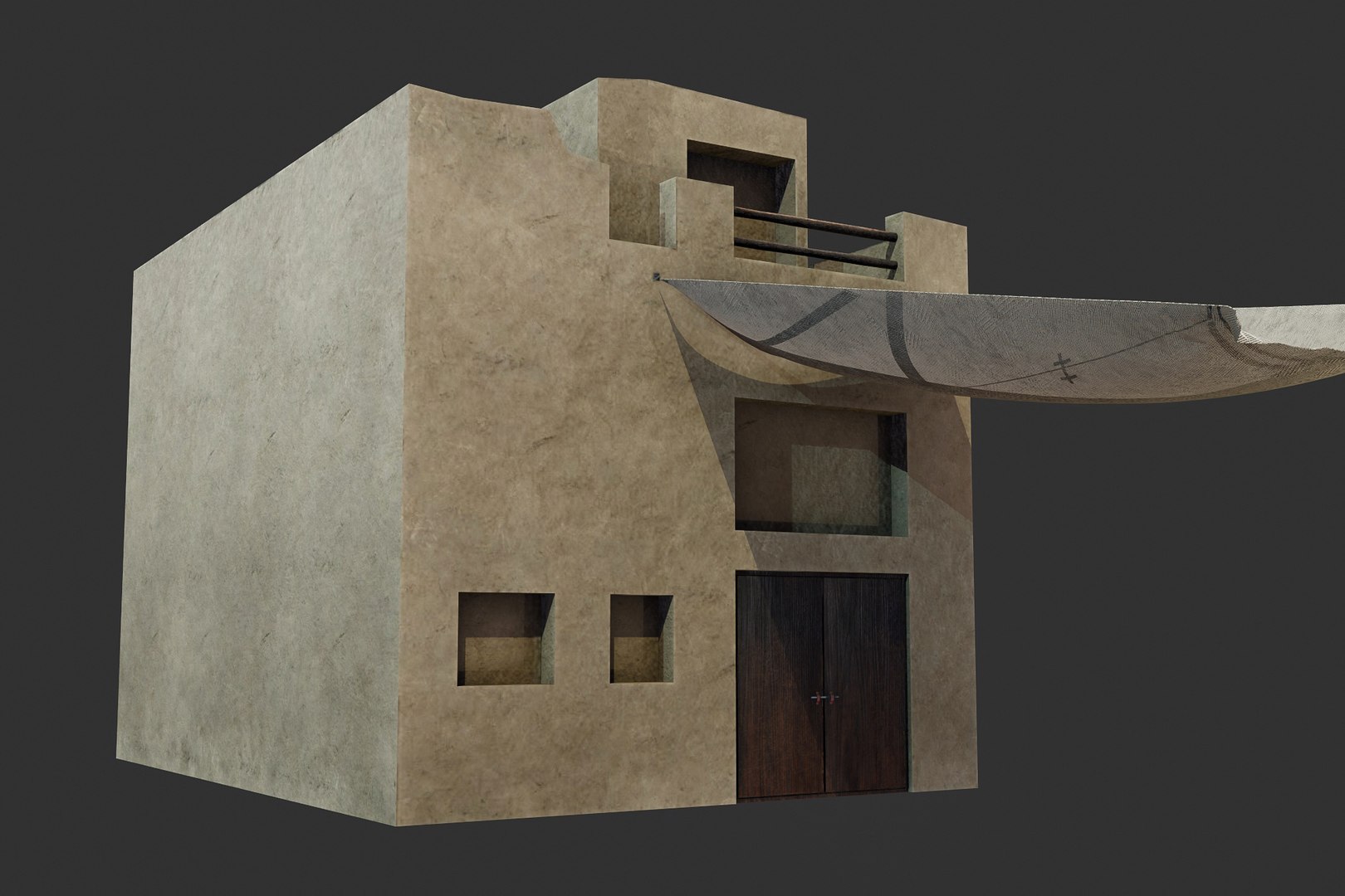 3 Lowpoly Arabian Middle East Building Model - TurboSquid 2068375