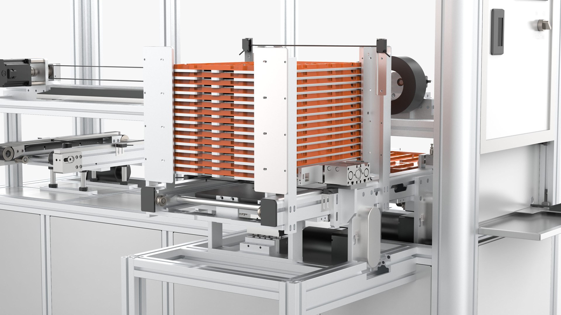 3D Automatic Tray Positioning And Recycling Machine - TurboSquid 2127941