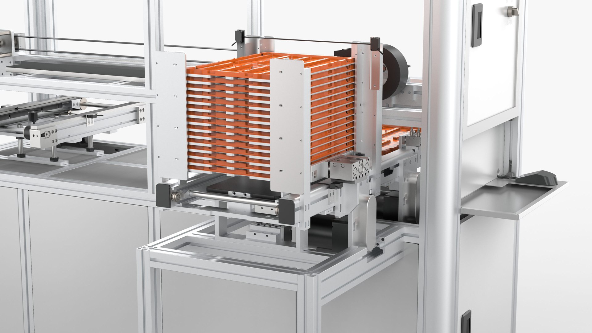 3D Automatic Tray Positioning And Recycling Machine - TurboSquid 2127941