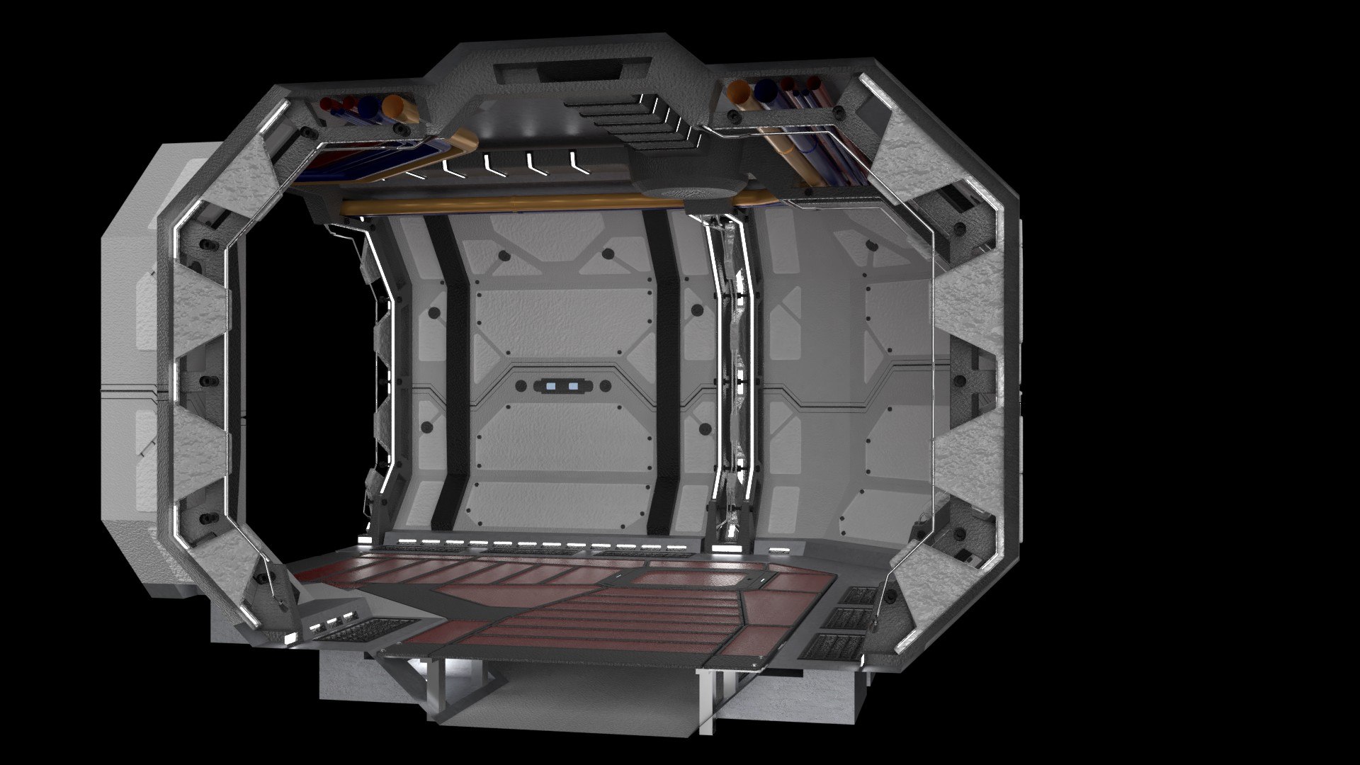 3D Corridor Set Model - TurboSquid 1601904