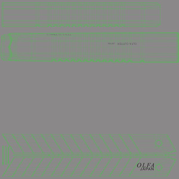 3d model of olfa cutter