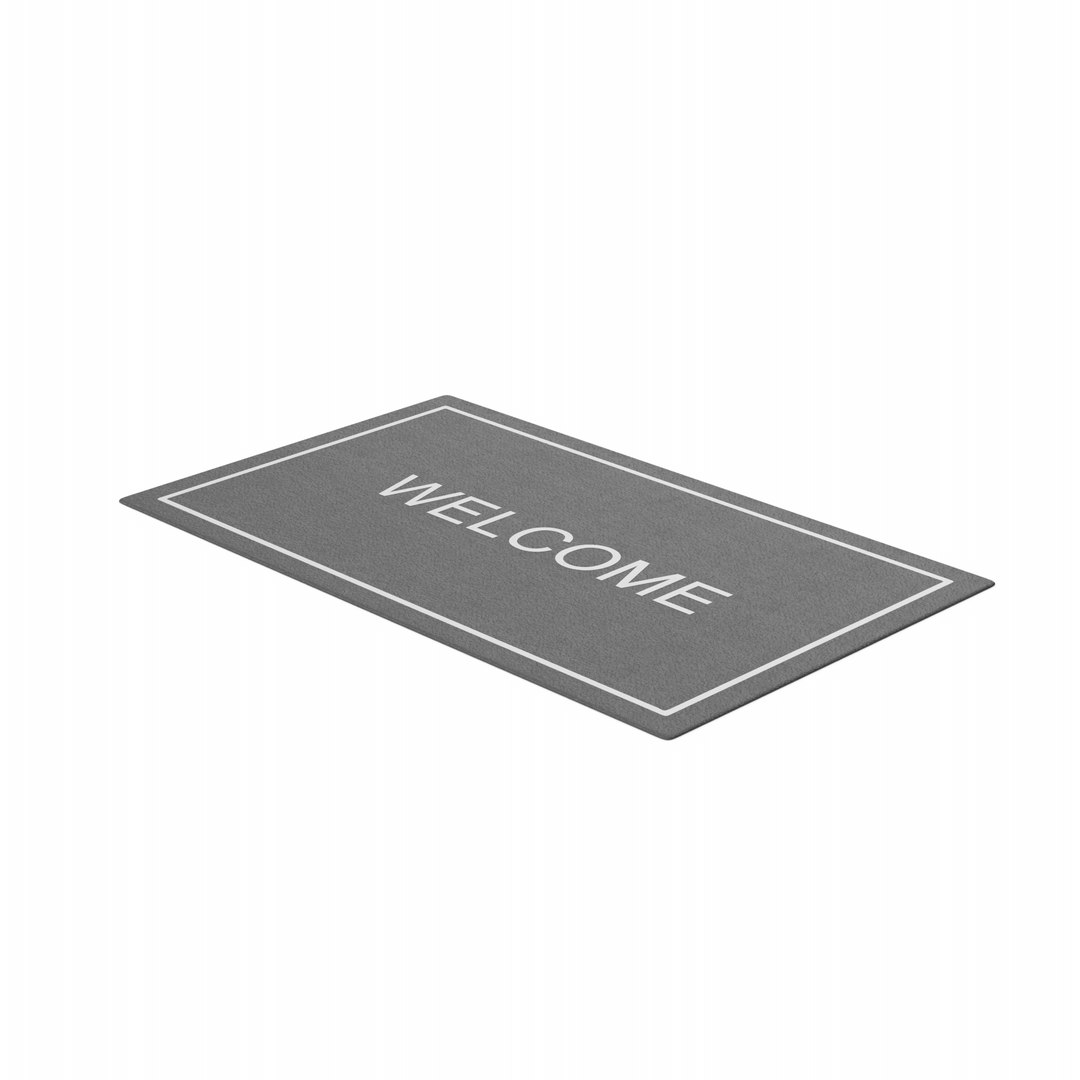 Grey Welcome Embossed Mat 3D model - TurboSquid 2173533