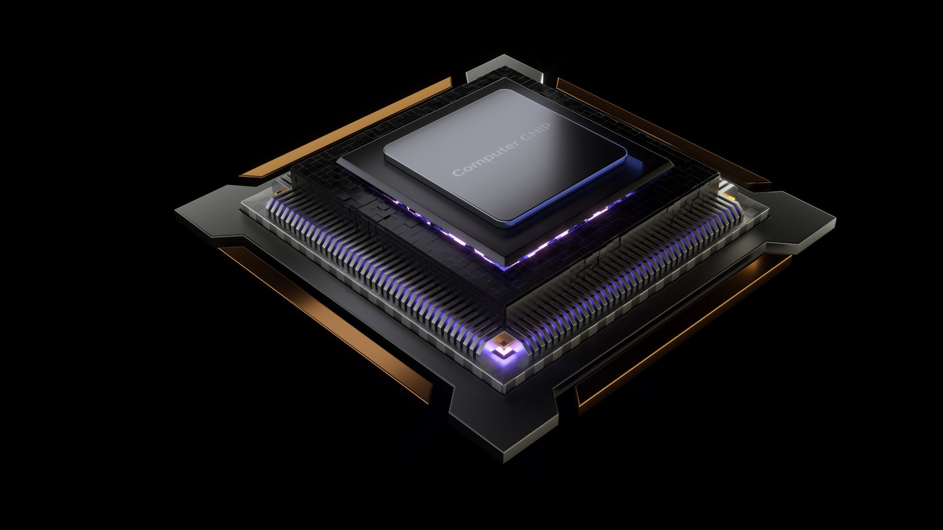 Product CPU Technology Chip 3D Model - TurboSquid 2121438