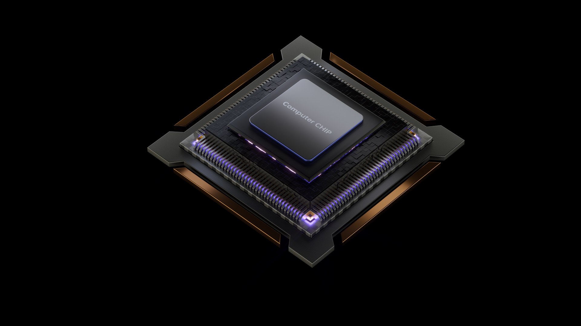 Product CPU Technology Chip 3D Model - TurboSquid 2121438