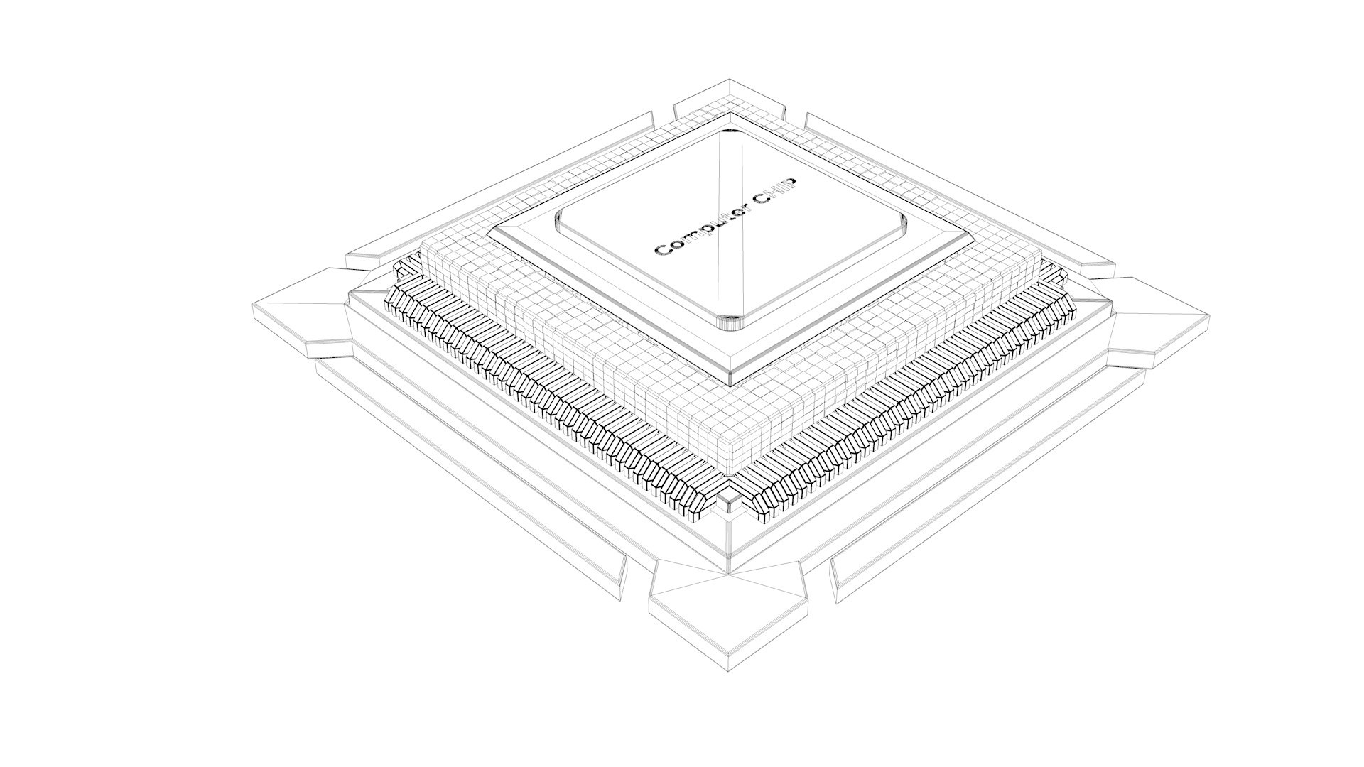 Product CPU Technology Chip 3D Model - TurboSquid 2121438