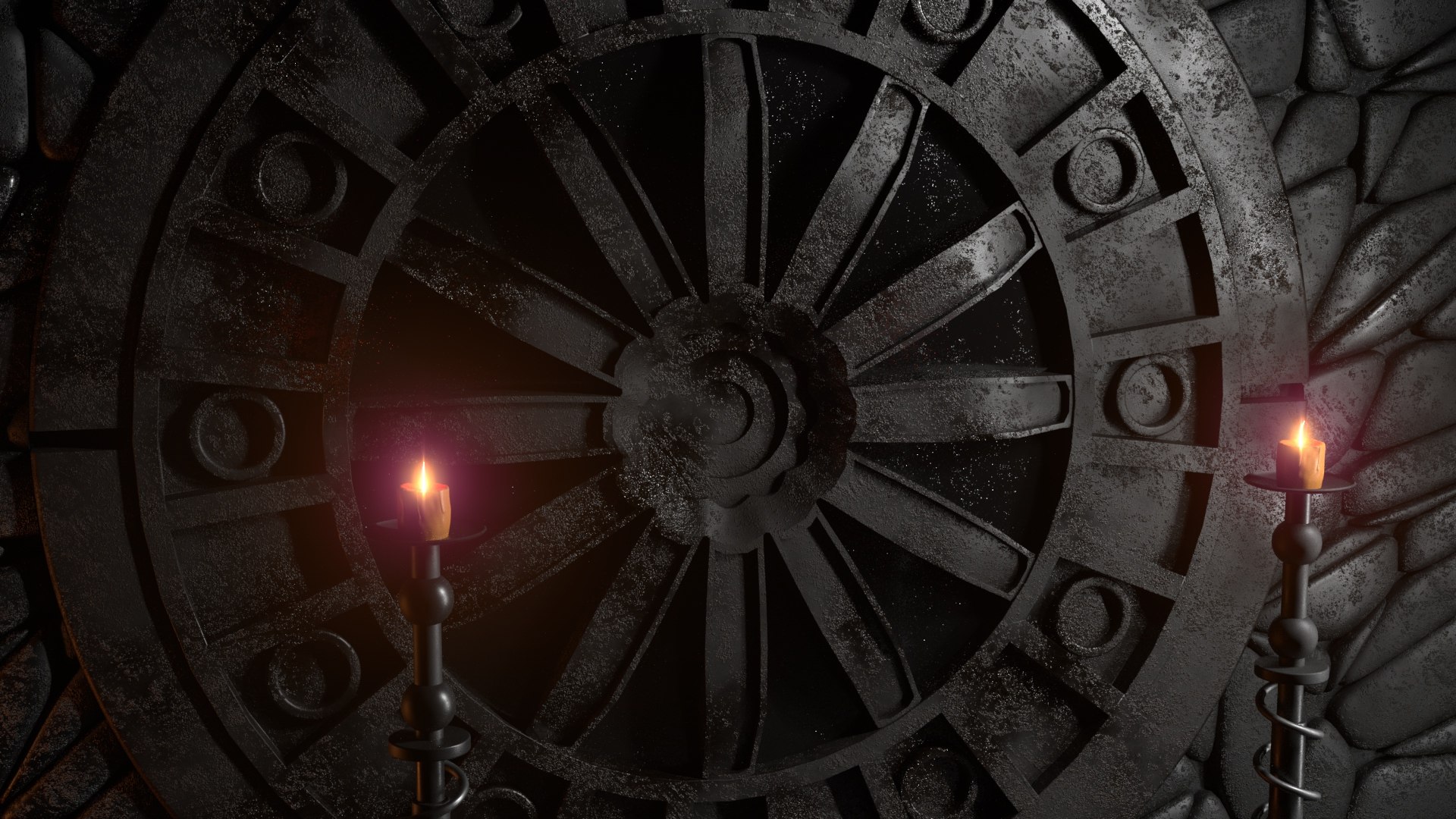 Gothic Chamber Background Environment 3D Model - TurboSquid 2335889