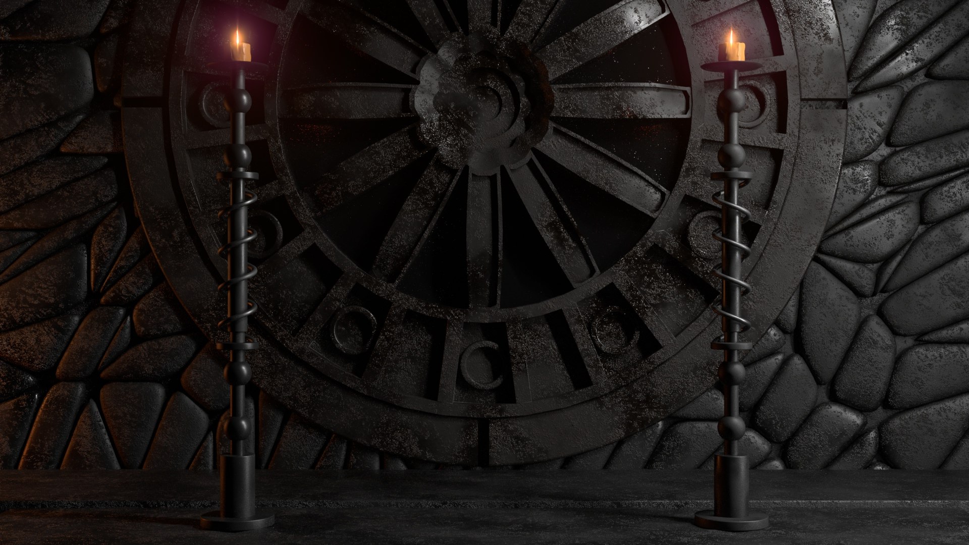 Gothic Chamber Background Environment 3D Model - TurboSquid 2335889